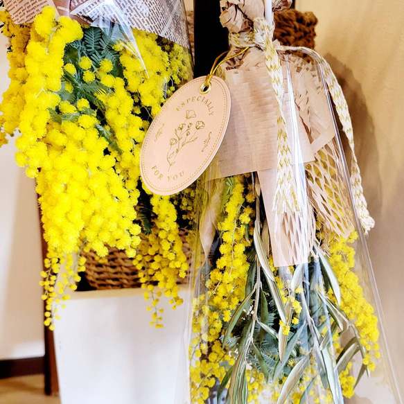ミモザ&オリーブドライフラワーブーケ ドライフラワー So-netmo 通販 15488234｜Creema(クリーマ)