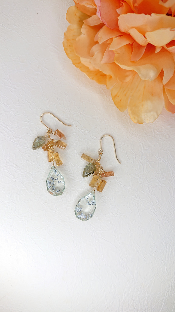 【14KGF】インペリアルトパーズピアス(No.1018P) ピアス（フック・チェーン） le chat libre 通販 15488961｜Creema(クリーマ)