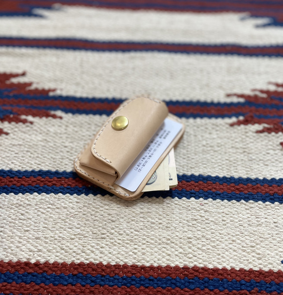 [送料無料]wallet-kk card coin case カードコインケース 栃木サドルレザー 手縫い その他ミニ財布・コンパクト財布 ...