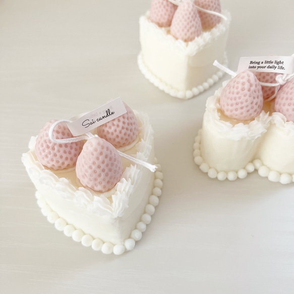 heart cake candle￤ハートケーキキャンドル キャンドル・キャンドルホルダー sai candle 通販 15495808 ...