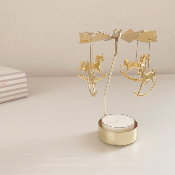merry go round candle holder￤くるくる回るキャンドルホルダー キャンドル・キャンドルホルダー sai candle 通販｜Creema(クリーマ)