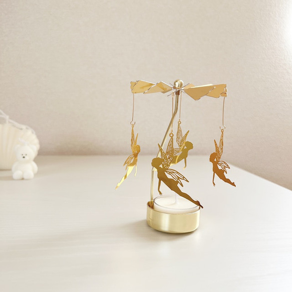 fairy candle holder￤くるくる回るキャンドルホルダー キャンドル・キャンドルホルダー sai candle 通販 15496192｜Creema(クリーマ)