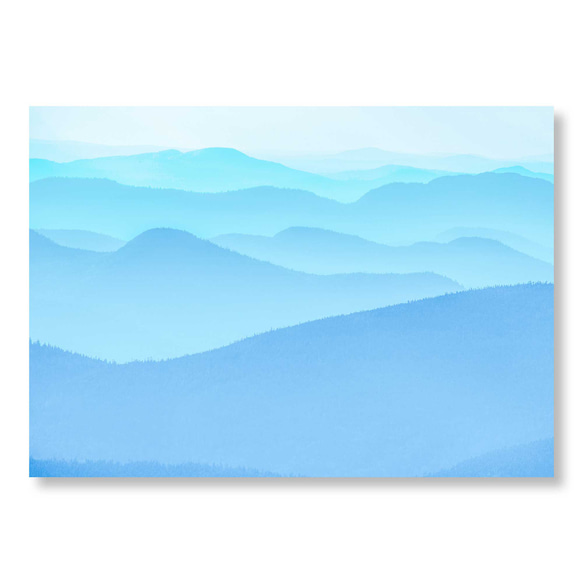 静寂を纏う碧い山脈 - 心安らぐ自然の風景をあなたの部屋に届けるアートポスター 写真・グラフィック preseART 通販 15503091｜Creema(クリーマ)