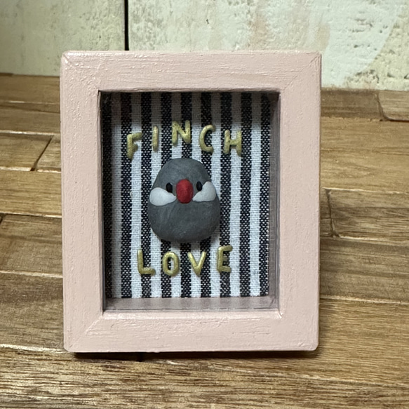 ミニチュア額・シルバー文鳥 この世にひとつ。 その他インテリア雑貨 imanik-cafe 通販 15505015｜Creema(クリーマ)