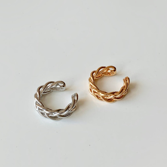 knit curl ear cuff イヤーカフ cocoro.t 通販 15510094｜Creema(クリーマ)