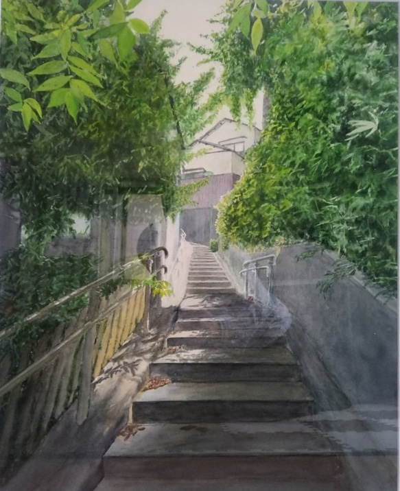 絵画 水彩画 風景画 画題「迷い道」 絵画 yamakasumi56 通販 15518301｜Creema(クリーマ)