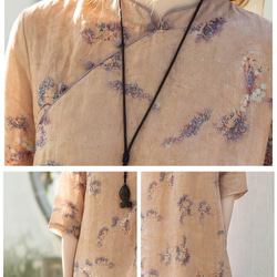 リネンワンピース きれいめ リネンワンピース 大人 リネンワンピース 手作り リネン ワンピース 春 チャイナドレス ワンピース 念江南 通販 ...