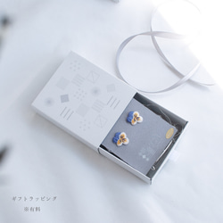 tears 刺繍ピアス【パープル】 ピアス（フック・チェーン） ツヅレ 通販 15518442｜Creema(クリーマ)