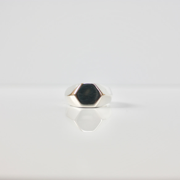 SIGNET RING HEXAGONAL 〜シグネットリング ヘキサゴナル 〜 指輪・リング moonshiner_lostown 通販 15550813｜Creema(クリーマ)
