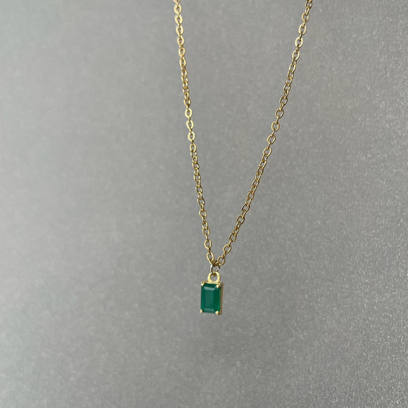 グリーンオニキス 繁栄や成功をもたらす 低アレルギー素材 天然石ネックレス ネックレス・ペンダント organic34 通販 15552340 ...