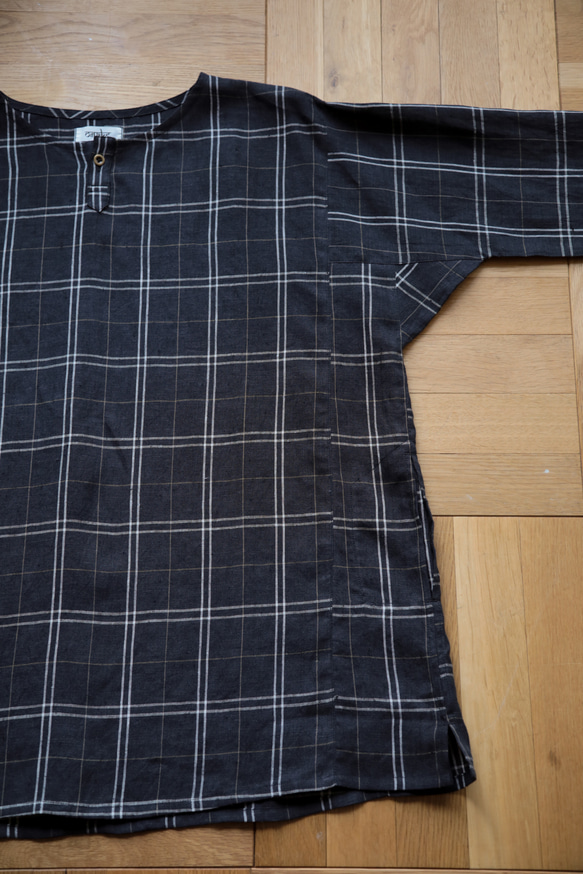 Gender-free tops / black checked pattern シャツ omake 通販 15580334｜Creema(クリーマ)