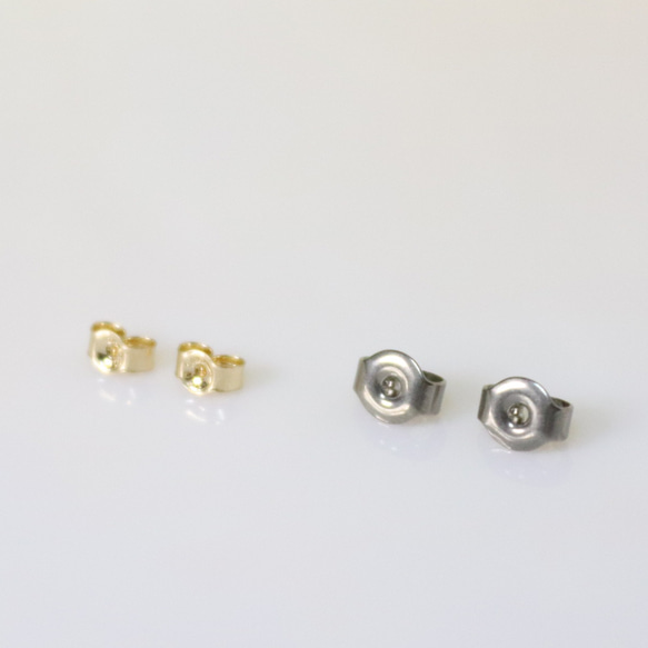 14KGF オニキス 6mm スクエア 一粒 ピアス ピアス（スタッド・一粒） Shain 通販 15581280｜Creema(クリーマ)