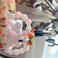 【a127】 ︎新作 ︎ 蜜柑×ヘビーピンク色【子供大人兼用☆スマホショルダー】全機種対応/多用途指ストラップ ネックストラップ Coco’s ...