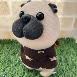 ぽっけに手 ︎まだまだ寒い北海道 ︎ 手袋 パグ ぬいぐるみ ぬいぐるみ mofu_mofu_club 通販｜Creema(クリーマ ...