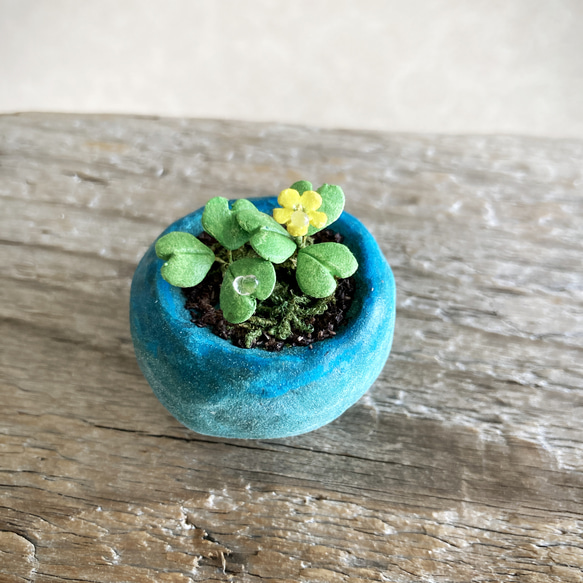 7889.bud 粘土の鉢植え カタバミ その他インテリア雑貨 bud 通販 15607160｜Creema(クリーマ)