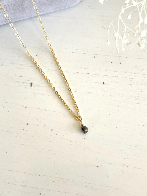 ブラックダイヤモンド一粒ネックレス14kgf ネックレス・ペンダント marjoram 通販 15609115｜Creema(クリーマ)