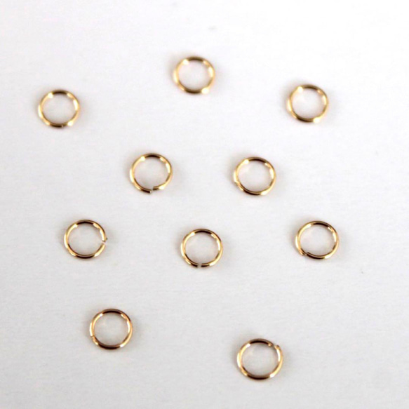 K18YG（18金イエローゴールド ）細め 丸カン 直径3mm 10個セット 金具・チェーン forest 通販｜Creema(クリーマ) 15612312
