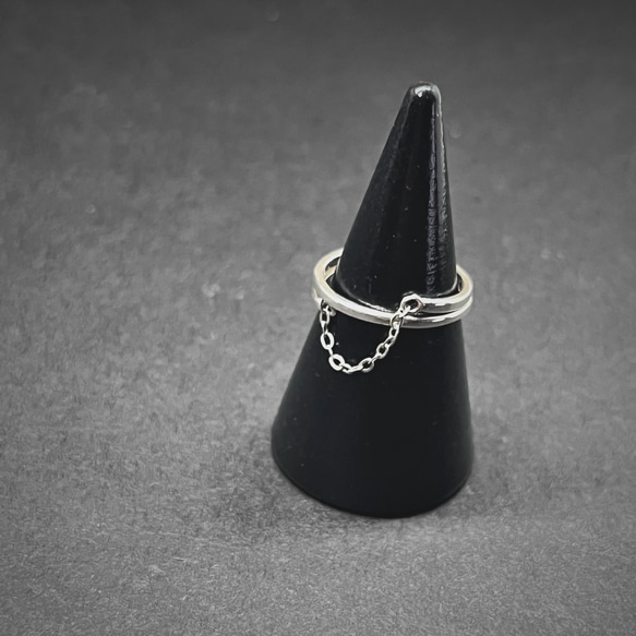 シルバー925 2連チェーンリング / silver925 double chain ring 指輪・リング N.st 通販 15619657｜Creema(クリーマ)