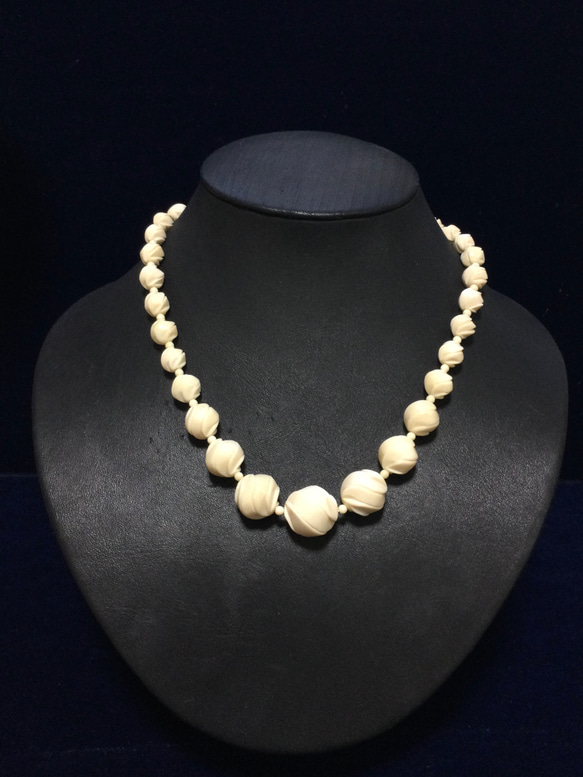 ☆本象牙 ネックレス MY-16①☆ ネックレス・ペンダント 石橋 ☆本象牙 ネックレス MY-16①☆ ネックレス・ペンダント 石橋