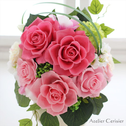 プリザーブドフラワーアレンジメント＜ベル＞ピンク ローズ【お祝い】結婚祝い 母の日 プリザーブドフラワー アトリエ・セリージェ 通販 ...