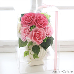 プリザーブドフラワーアレンジメント＜ベル＞ピンク ローズ【お祝い】結婚祝い プリザーブドフラワー アトリエ・セリージェ 通販 15635747 ...