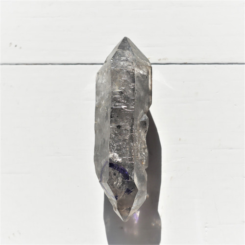 両剣水晶 水入り水晶 ヘマタイトイン水晶 貫入水晶 62mm 原石 両剣水晶 水入り水晶 ヘマタイトイン水晶 貫入水晶 62mm 原石