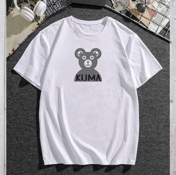 送料無料 ただのくま 選べる白黒4サイズ プレゼントにもオススメ KUMA Tシャツ Cozy pop 通販 15654026｜Creema(クリーマ)
