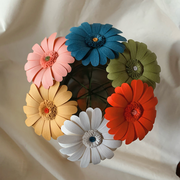 紙のガーベラ / インテリア ギフト その他アート soeru craft 通販 15654246｜Creema(クリーマ)