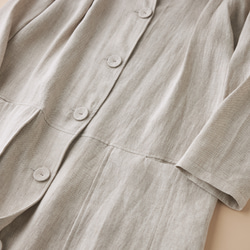春新作☆リネン100%☆ロングスプリングコート☆生成り C-28W スプリングコート Rain is a girl 通販 15658805 ...