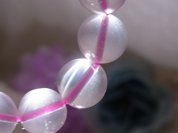 高品質 マダガスカル産 大粒 スターローズクォーツ10.5㎜ 美しい スター効果 透明感 ピンク 天然石ブレスレットH1 ブレスレット ねこの ...