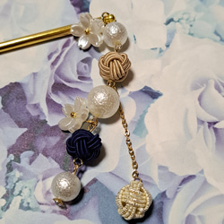 水引揺れるかんざし(ピンク) かんざし m.i.handmade 通販 水引揺れるかんざし(ピンク) かんざし m.i.handmade 通販