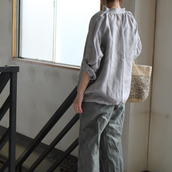 ラグランチュニック L/LL frech linen100% Dusty pink チュニック inago 通販 15663277 ...