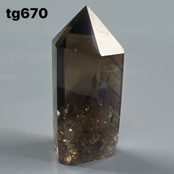スモーキークォーツ 47mm ポイント tg670 天然石 pinky 通販｜Creema(クリーマ)