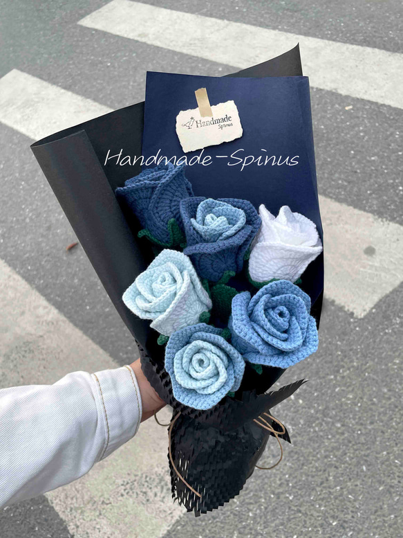 ハンドメイド · かぎ針編み · バラの花束 · 花 ハンドメイド · かぎ針編み · バラの花束 · 花