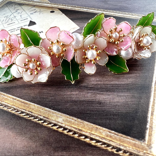 春告げる 桜の花のバレッタ バレッタ Kemko 通販 15675643 春告げる 桜の花のバレッタ バレッタ Kemko 通販 15675643