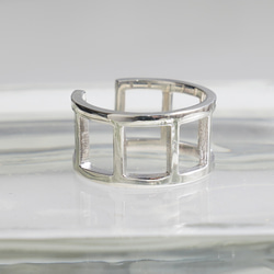 Square Openwork Earcuff / SV925 ≪送料無料≫ イヤーカフ Kumpel by p 通販 15698385｜Creema(クリーマ)