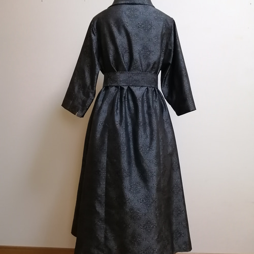 SOLD 着物リメイク ワンピース 大島紬 ワンピース さらあお 通販 SOLD 着物リメイク ワンピース 大島紬 ワンピース さらあお 通販