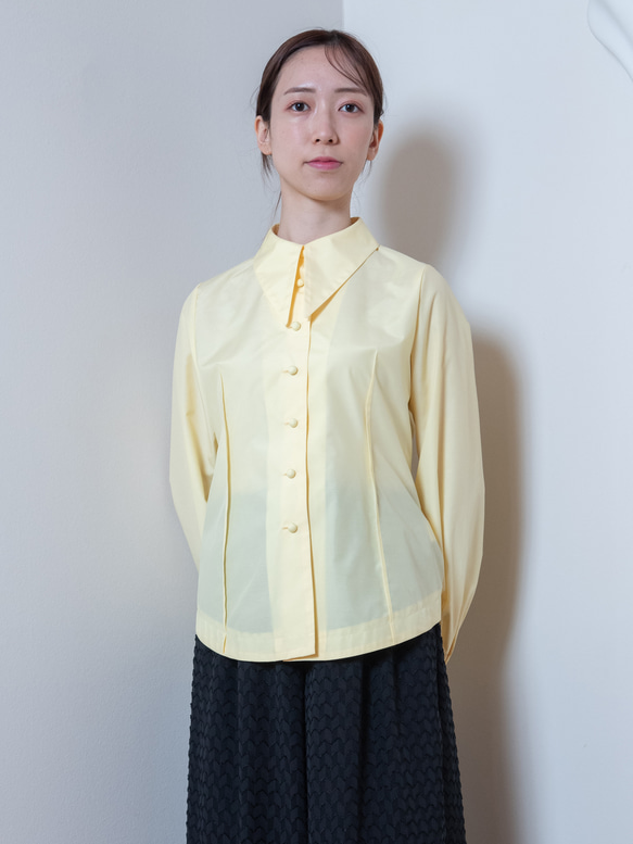 モダンでオシャレ！ シャツを主役にしたコーデにオススメ《ロングポイント シャツブラウス》 ブラウス エヌエクノワ 通販 15710852 ...