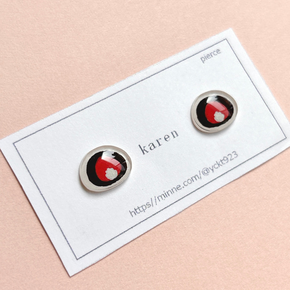 苺大福のピアス/イヤリング ピアス（スタッド・一粒） karen 通販 15711240｜Creema(クリーマ)