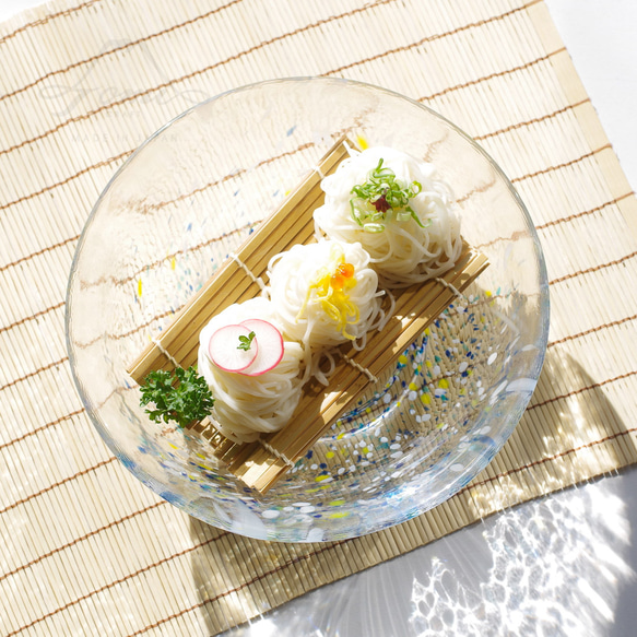 江戸硝子／うきよ／そうめん鉢／いきはり／EG032-03 お椀・ボウル・鉢 Tomi Glass 通販 15714408｜Creema(クリーマ)