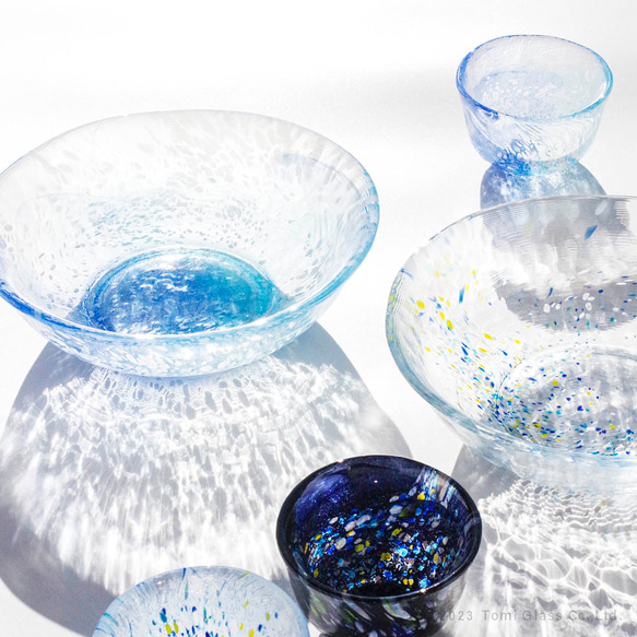 【人気TOP】江戸硝子／いろどり／そうめん鉢／みず／EG032-18 お椀・ボウル・鉢 Tomi Glass 通販 15714439 ...