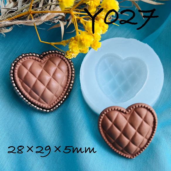 Y027*シリコンモールド チェックハート レジン・樹脂 yum_hands 通販 15717006｜Creema(クリーマ)