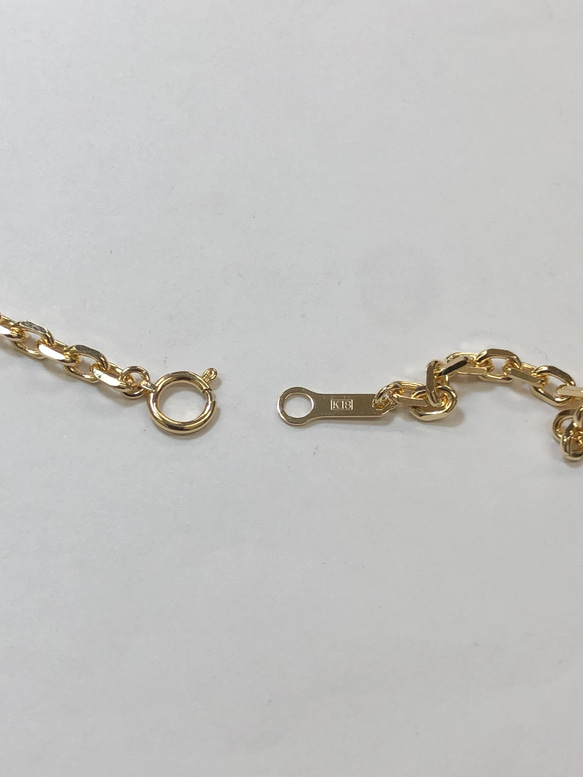 K18 3.5mm幅カットあずきネックレス 50センチ 新品 ネックレス・ペンダント シュガーソルト 通販 15723234｜Creema(クリーマ)