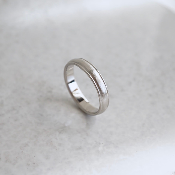 K18/Pt Plain band 4mm [R088] 指輪・リング atelier simo 通販 15726529｜Creema(クリーマ)