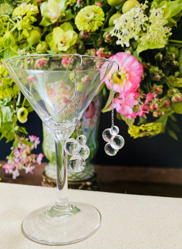 ☆送料無料☆ 朝露のピアス ピアス（フック・チェーン） moco 通販 15727863｜Creema(クリーマ)