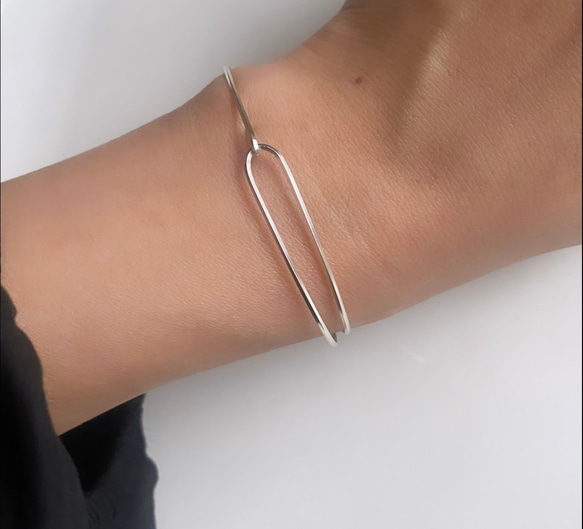connection bangle サイズオーダー バングル silver925 バングル・リストバンド f accessory 通販 15729074｜Creema(クリーマ)