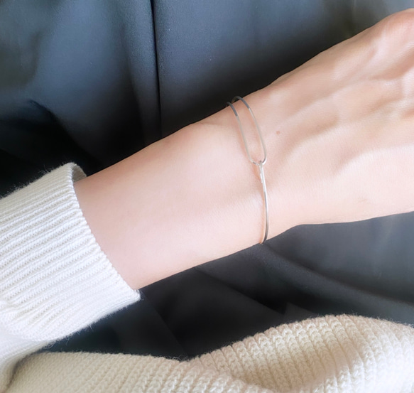 connection bangle サイズオーダー バングル silver925 バングル・リストバンド f accessory 通販 15729074｜Creema(クリーマ)