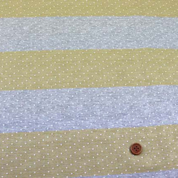 ビッグボーダードビーニット生地 カラシ80mm×うすグレイ80mm 【ネコポスは1m（2単位）まで】 g1278 生地 江戸ッ子服地部隊 通販 ...