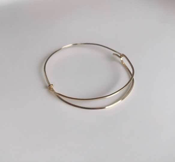 connection bangle サイズオーダー バングル 14kgf バングル・リストバンド f accessory 通販 15738015｜Creema(クリーマ)