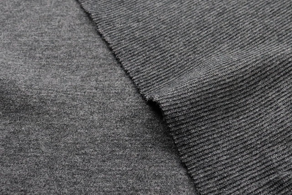 ストレッチリバーシブルボーダーニット生地 グレイ 【ネコポスは1m（2単位）まで】 bo508 生地 江戸ッ子服地部隊 通販 15743135 ...